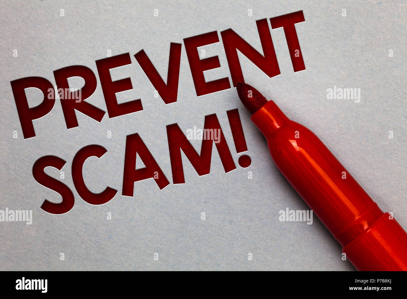 Text sign showing Prevent Scam Motivational Call. Conceptual photo ...