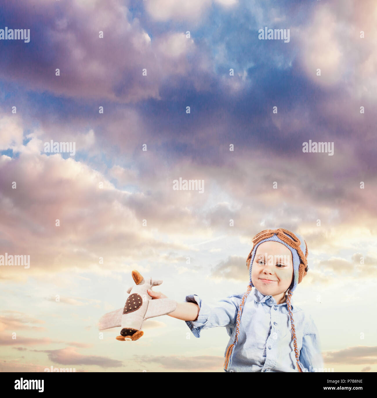 Aviator boy hi-res stock photography and images - Alamy