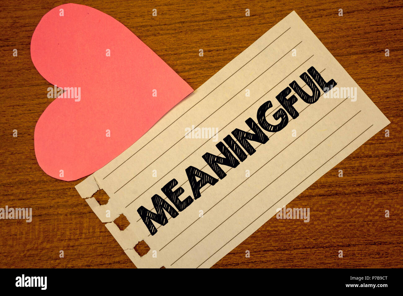 Word writing text Meaningful. Business concept for Having meaning ...
