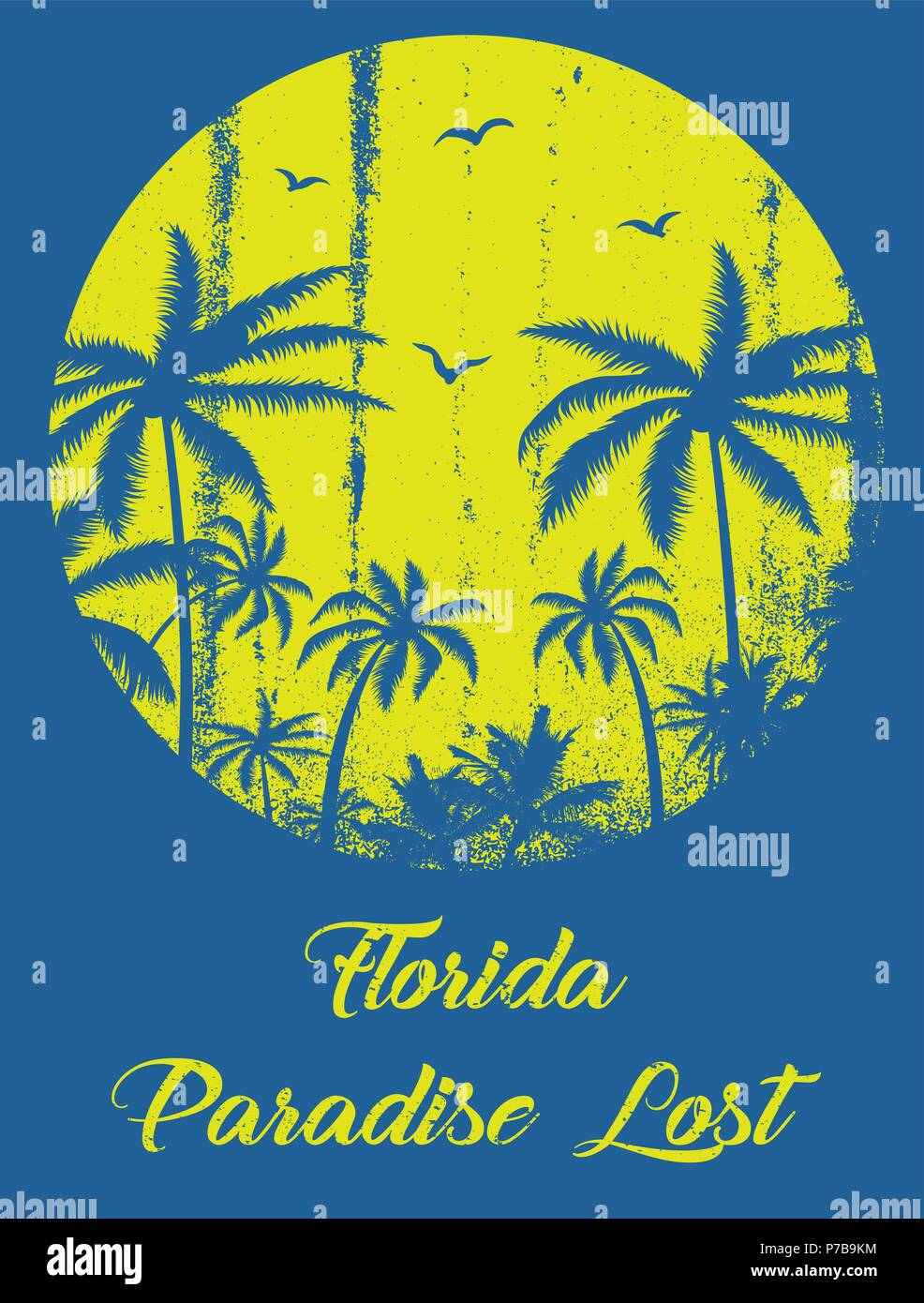Florida summer tee graphic design Stock Vector Image & Art - Alamy