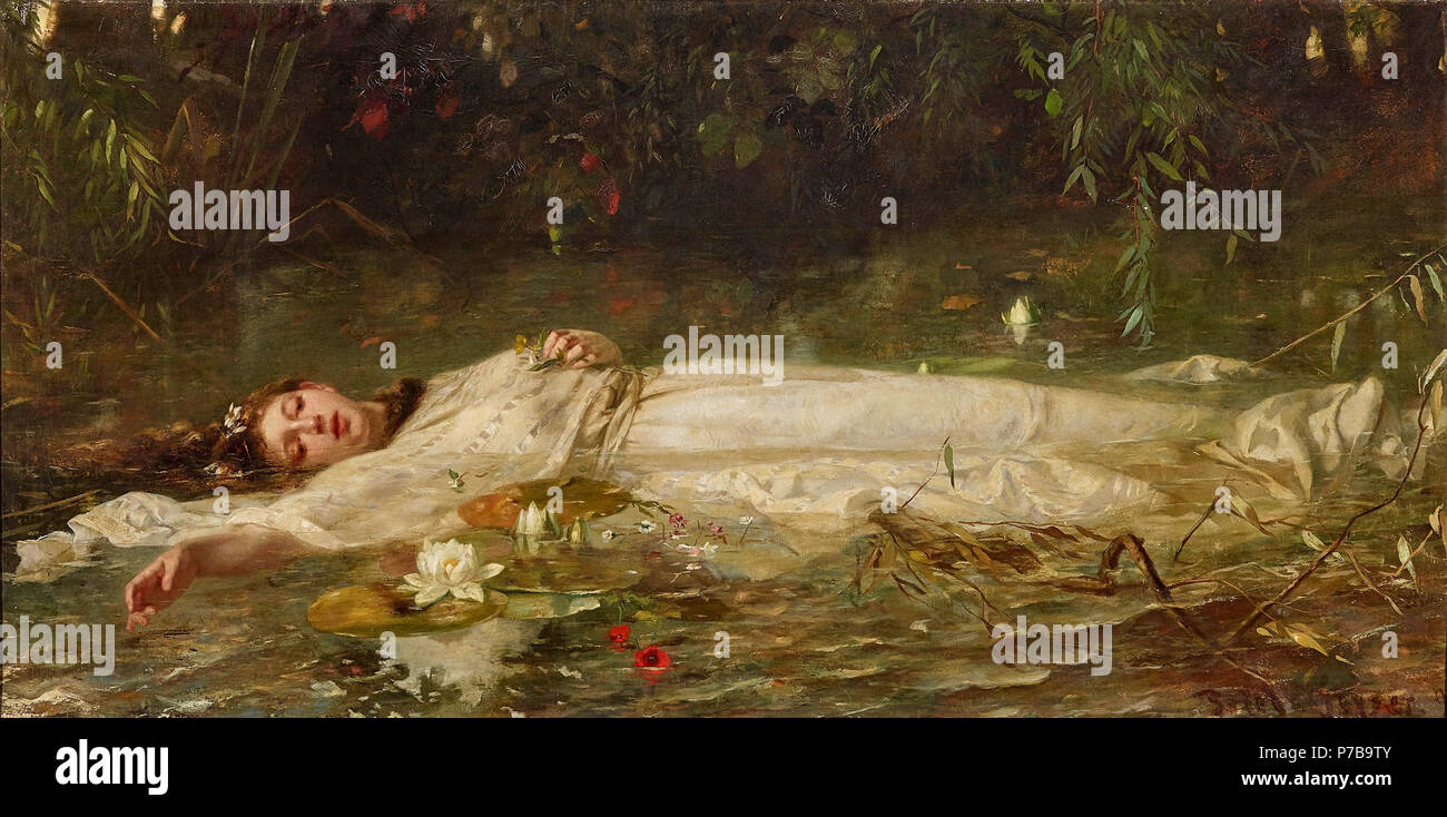 . Ophelia before 1921 45 Friedrich Wilhelm Theodor Heyser - Ophelia Stock Photo - Alamy
