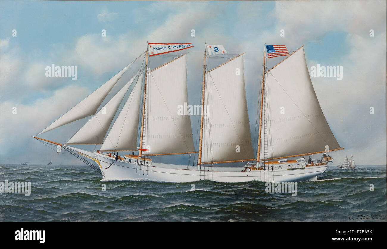 Three masted schooner hi-res stock photography and images - Alamy