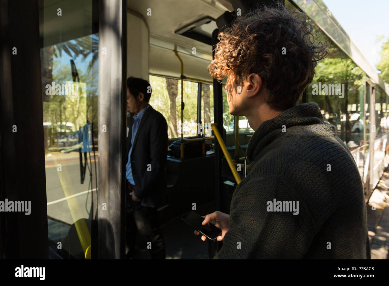 Boarding bus hi-res stock photography and images - Alamy
