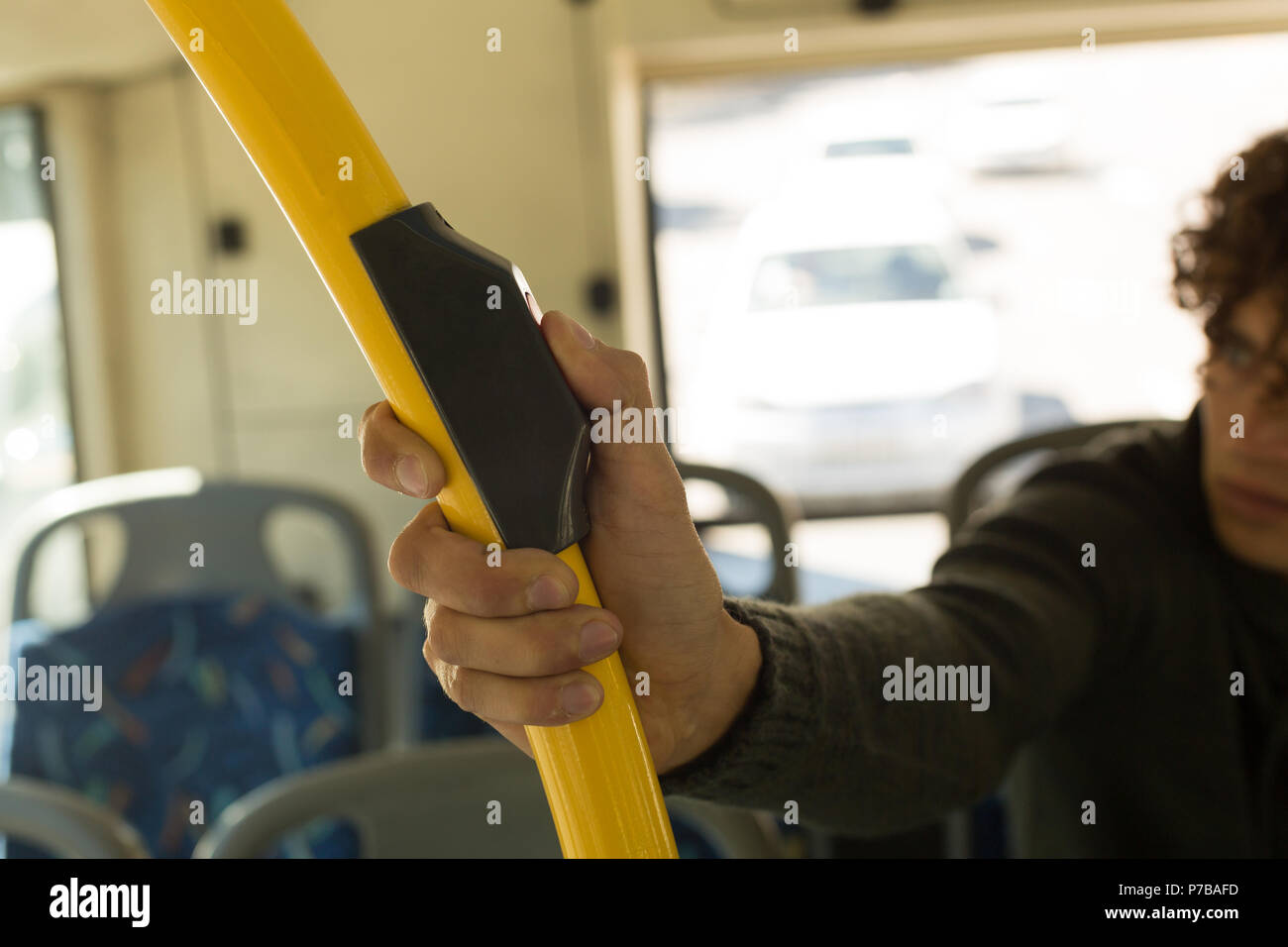 Man pressing emergency button hi-res stock photography and images - Alamy