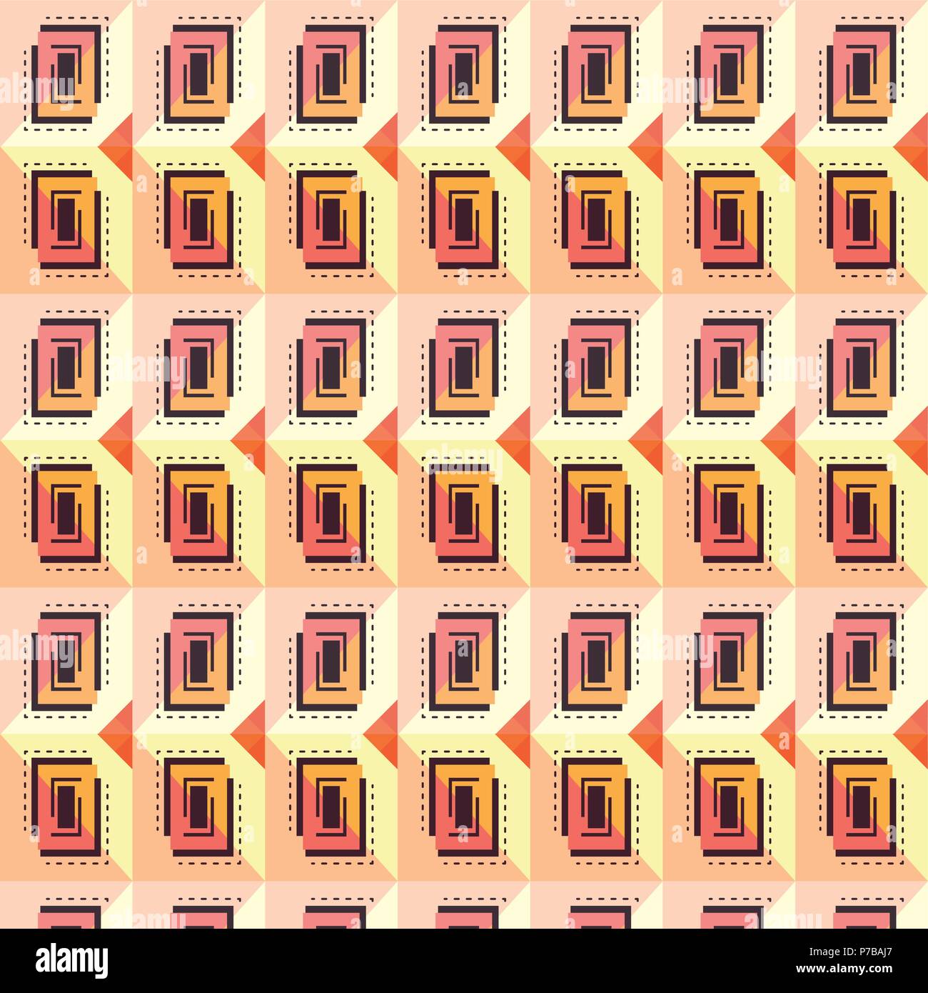 Design of modern pattern with geometric shapes, colorful design. vector ...