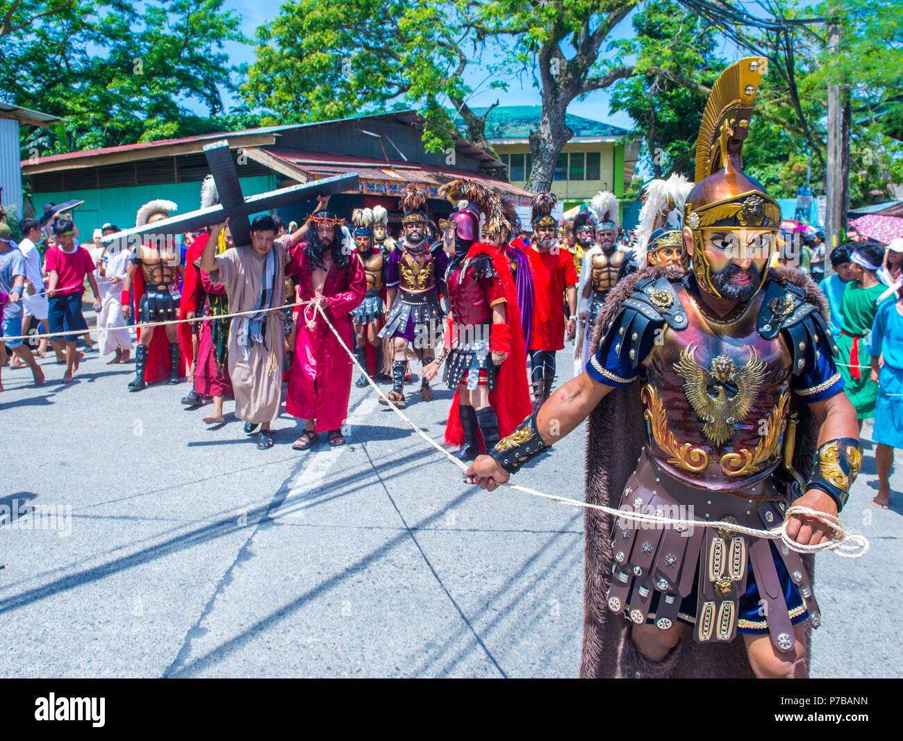 Participants in the Moriones festival in Boac Marinduque island the ...