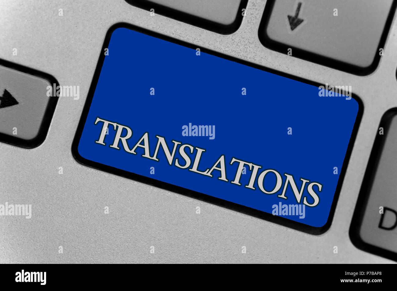 Conceptual hand writing showing Translations. Business photo text ...