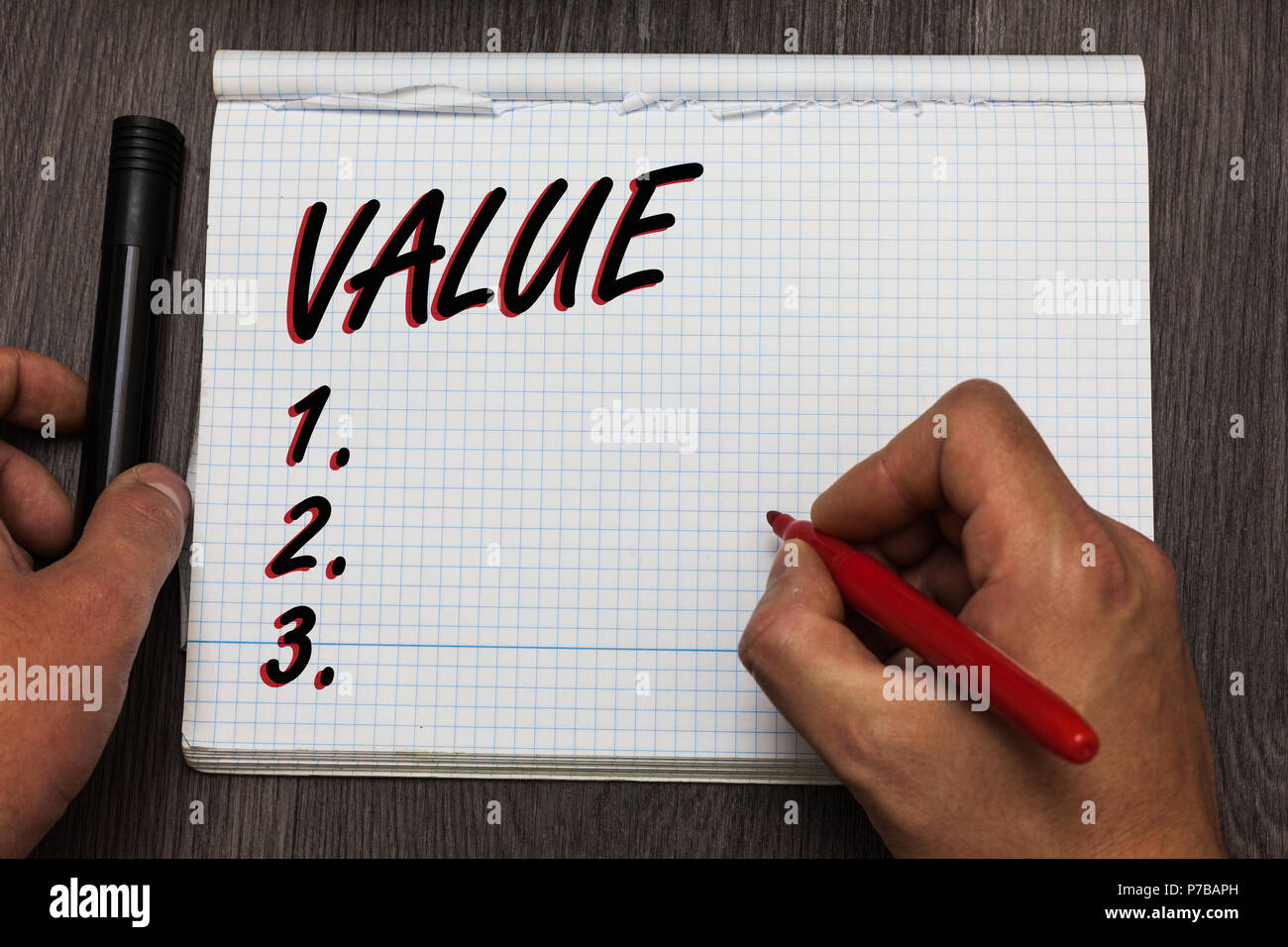 Handwriting text writing Value. Concept meaning Something or someone ...