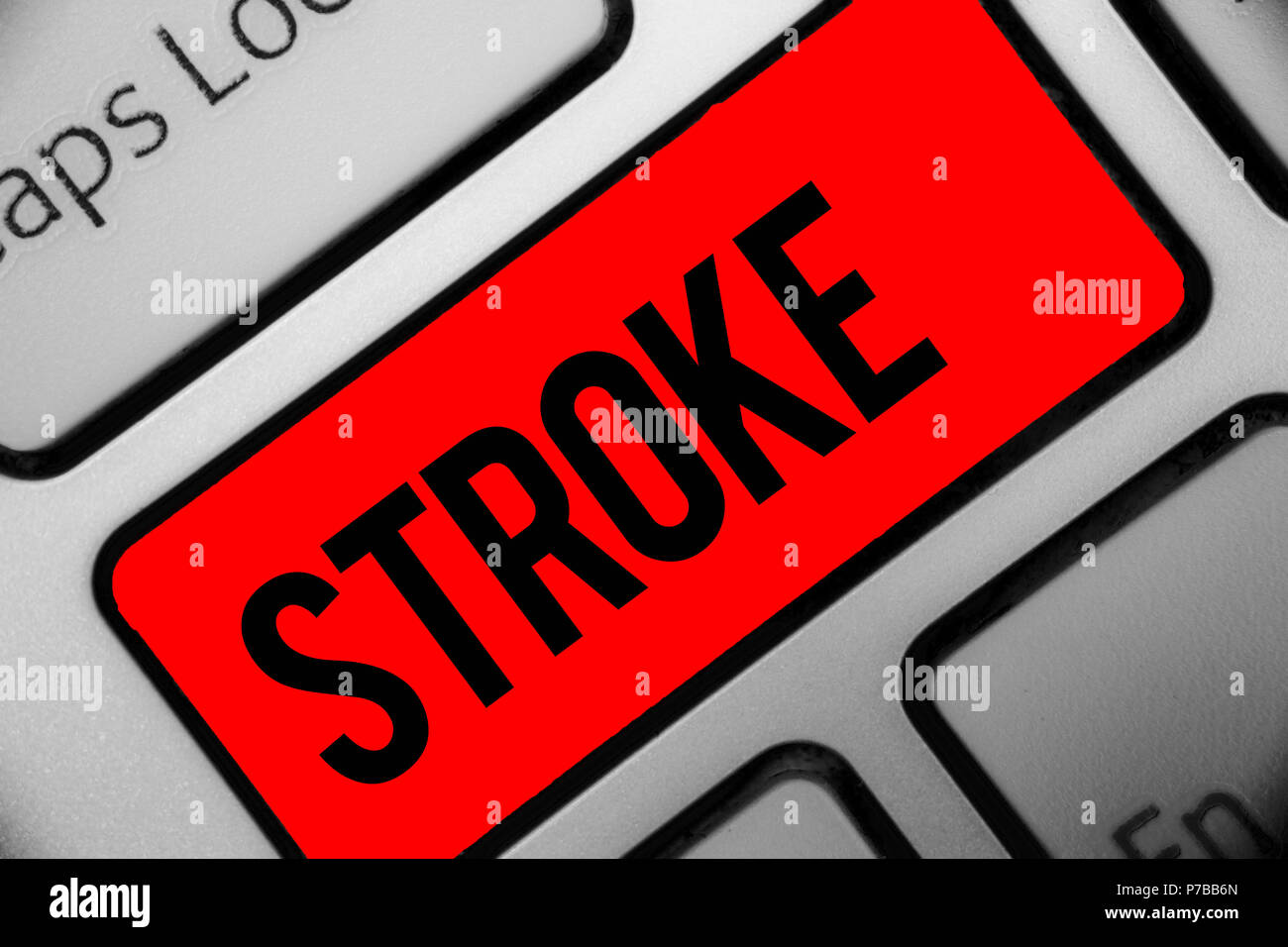 Handwriting text writing Stroke. Concept meaning Patients losing ...