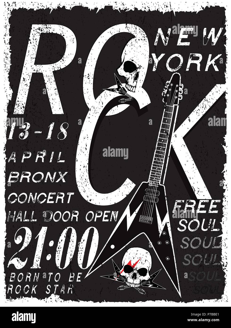 Vintage Rock Concert Poster
