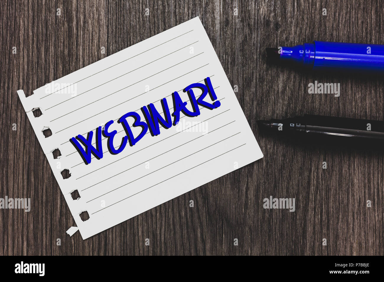 Conceptual hand writing showing Webinar. Concept meaning a seminar or ...