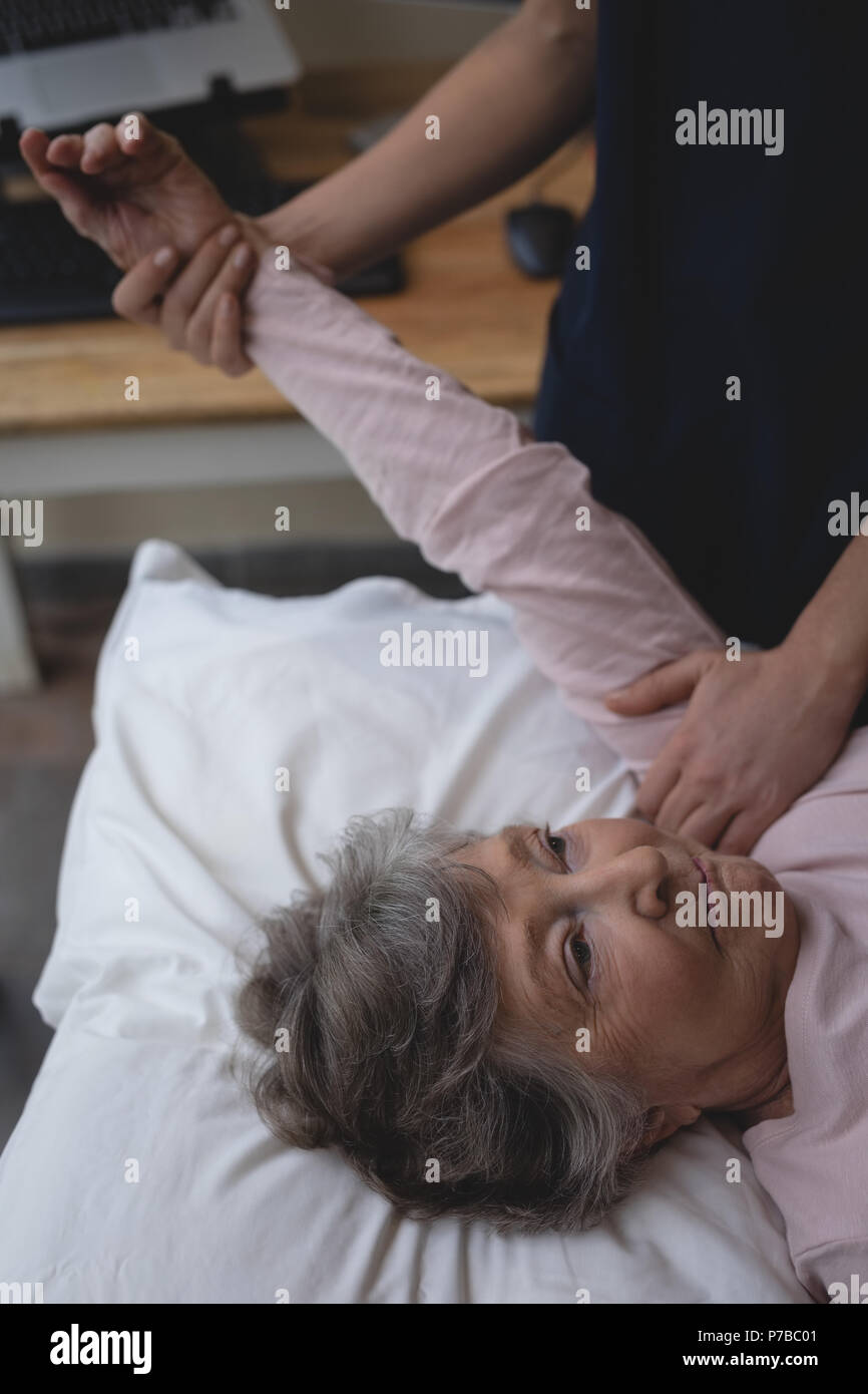 Senior hand massage hi-res stock photography and images - Alamy