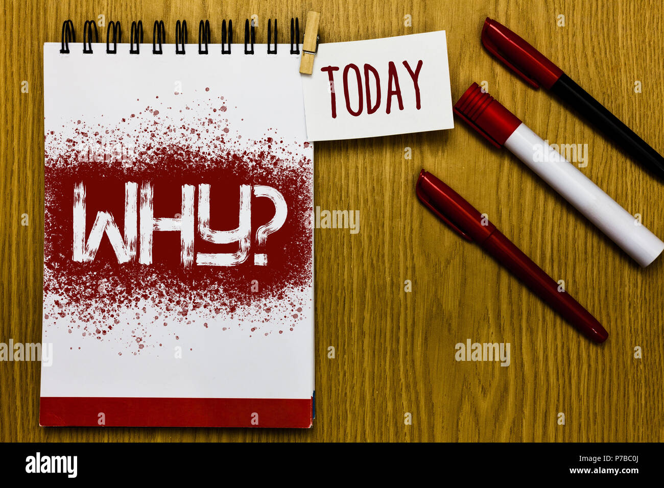 Text sign showing Why Question. Conceptual photo Asking for specific ...