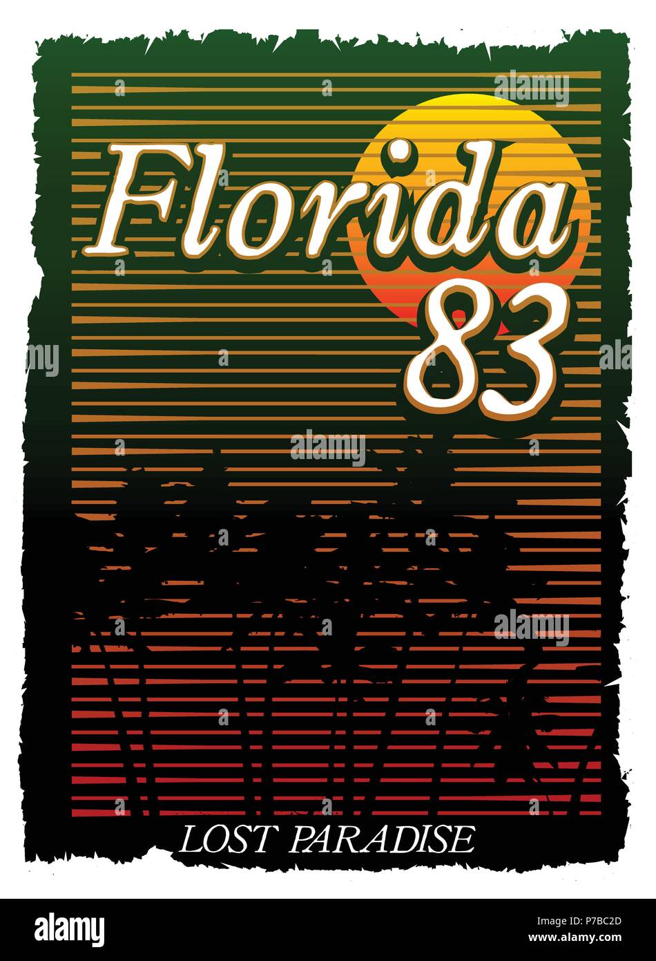 Florida summer tee graphic design Stock Vector Image & Art - Alamy