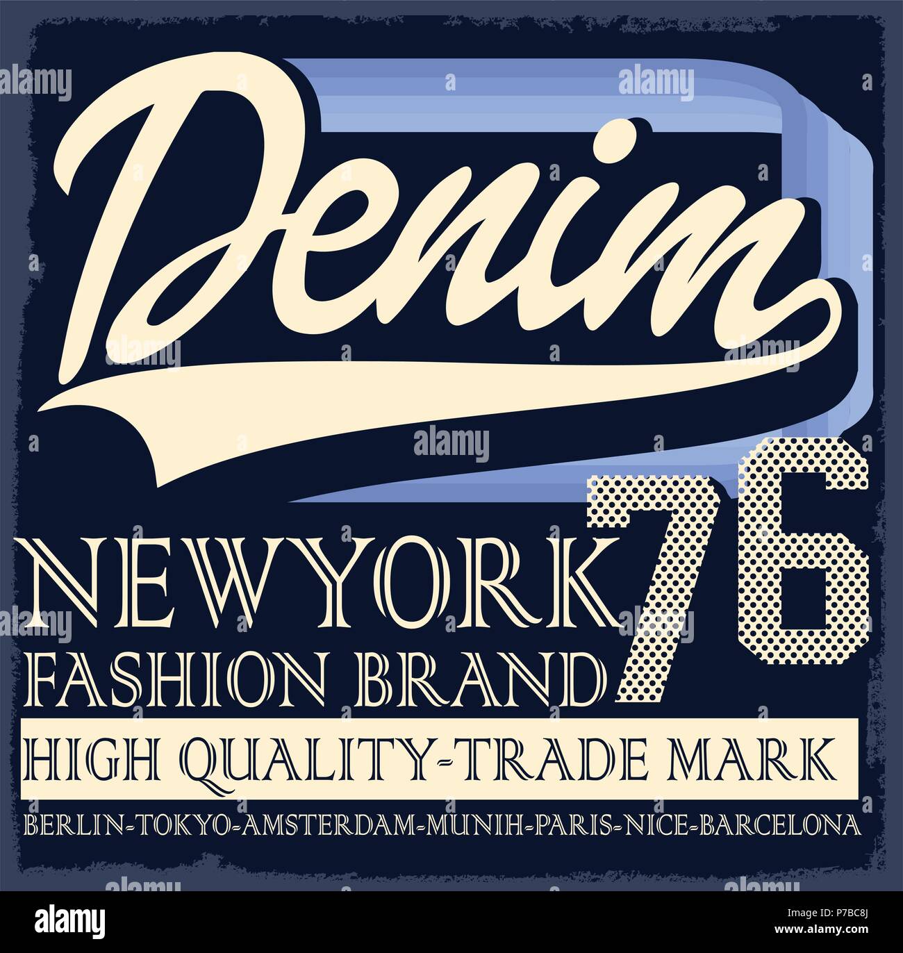 Denim Originals vector T-shirt design Poster Stock Vector Image & Art ...