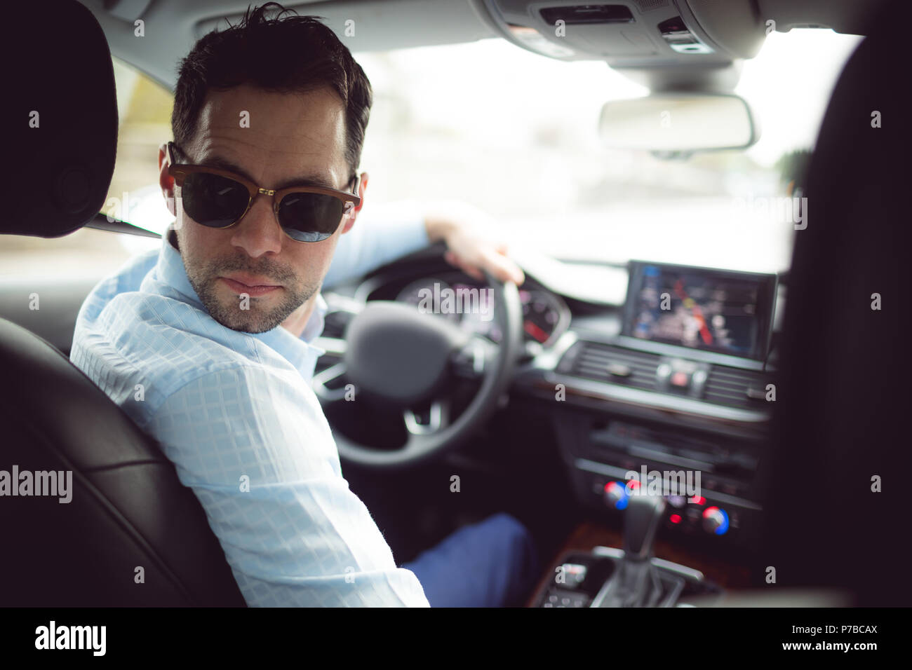 Businessman driving hi-res stock photography and images - Alamy