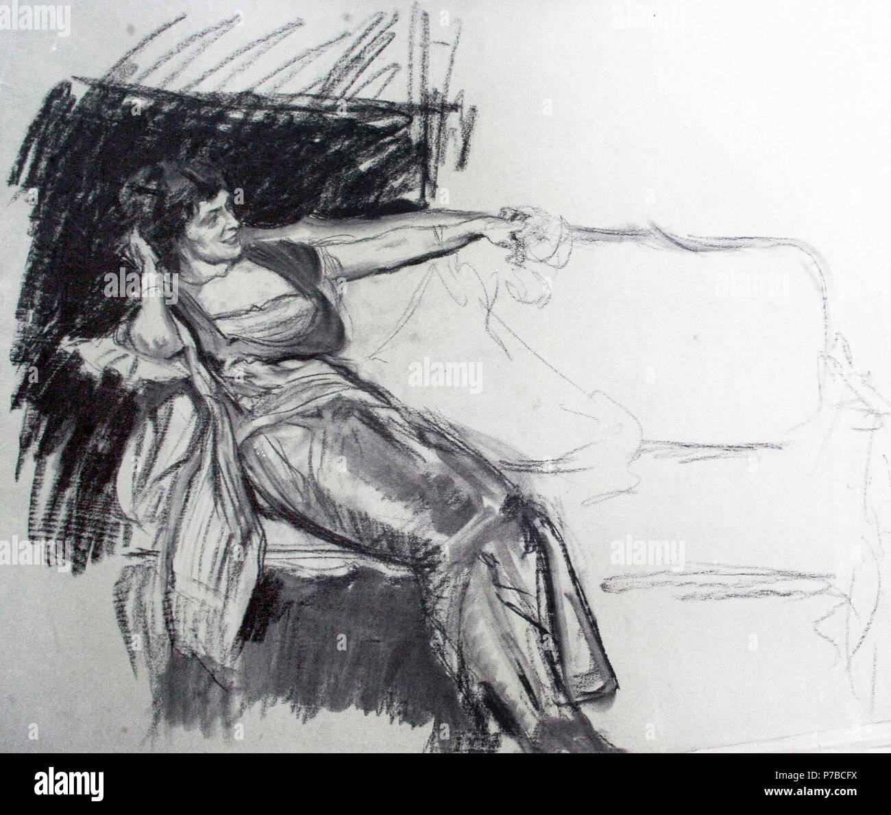 Deutsch: Frau in Pose . before 1926 124 Frau in Pose Stock Photo - Alamy