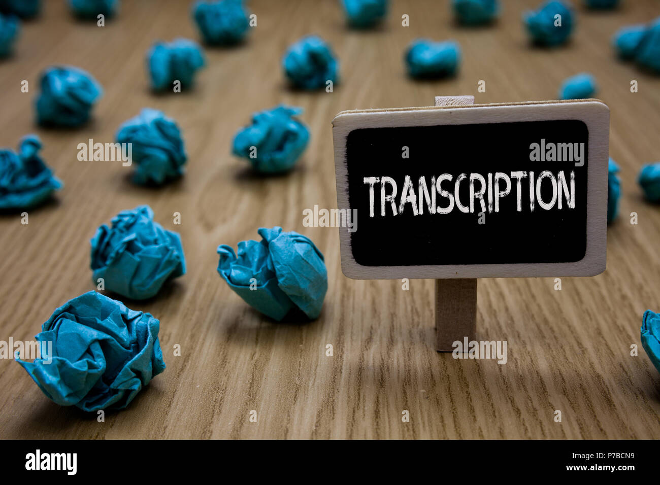 Writing note showing Transcription. Business photo showcasing Written ...