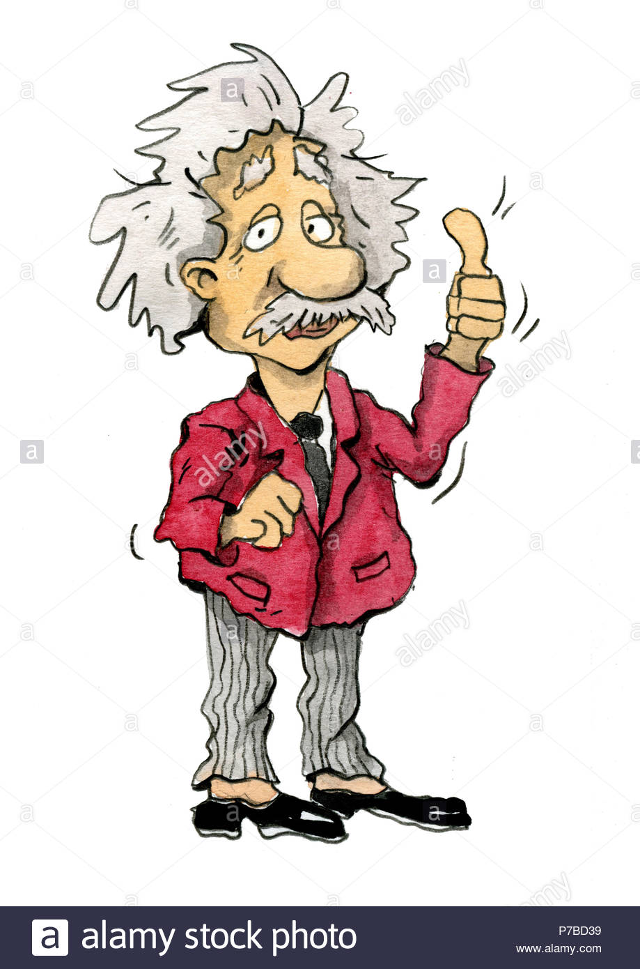 Albert Einstein Cartoon Stock Photos & Albert Einstein Cartoon Stock ...