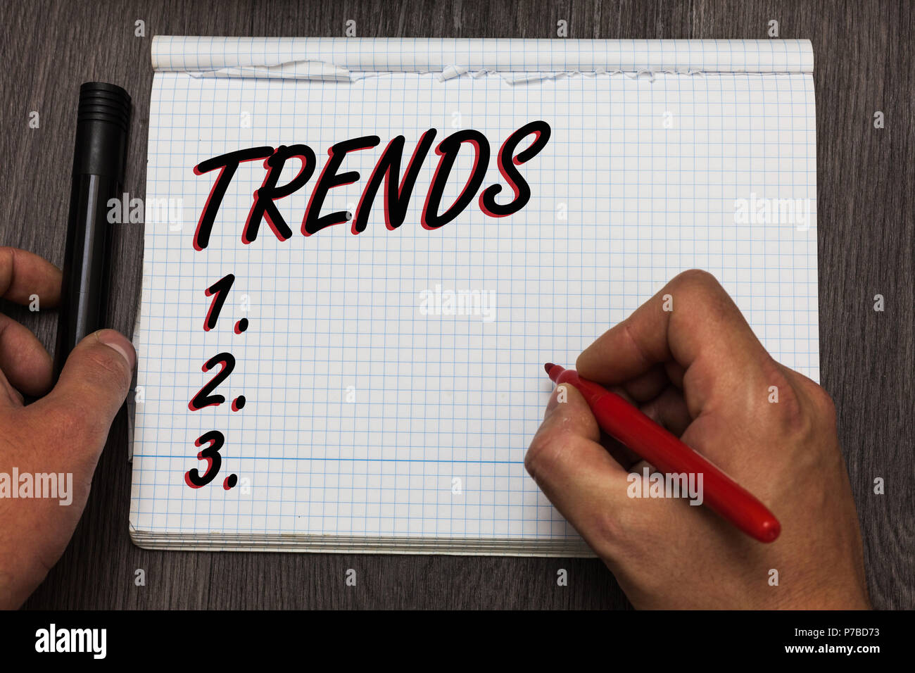 Handwriting text writing Trends. Concept meaning General projected ...