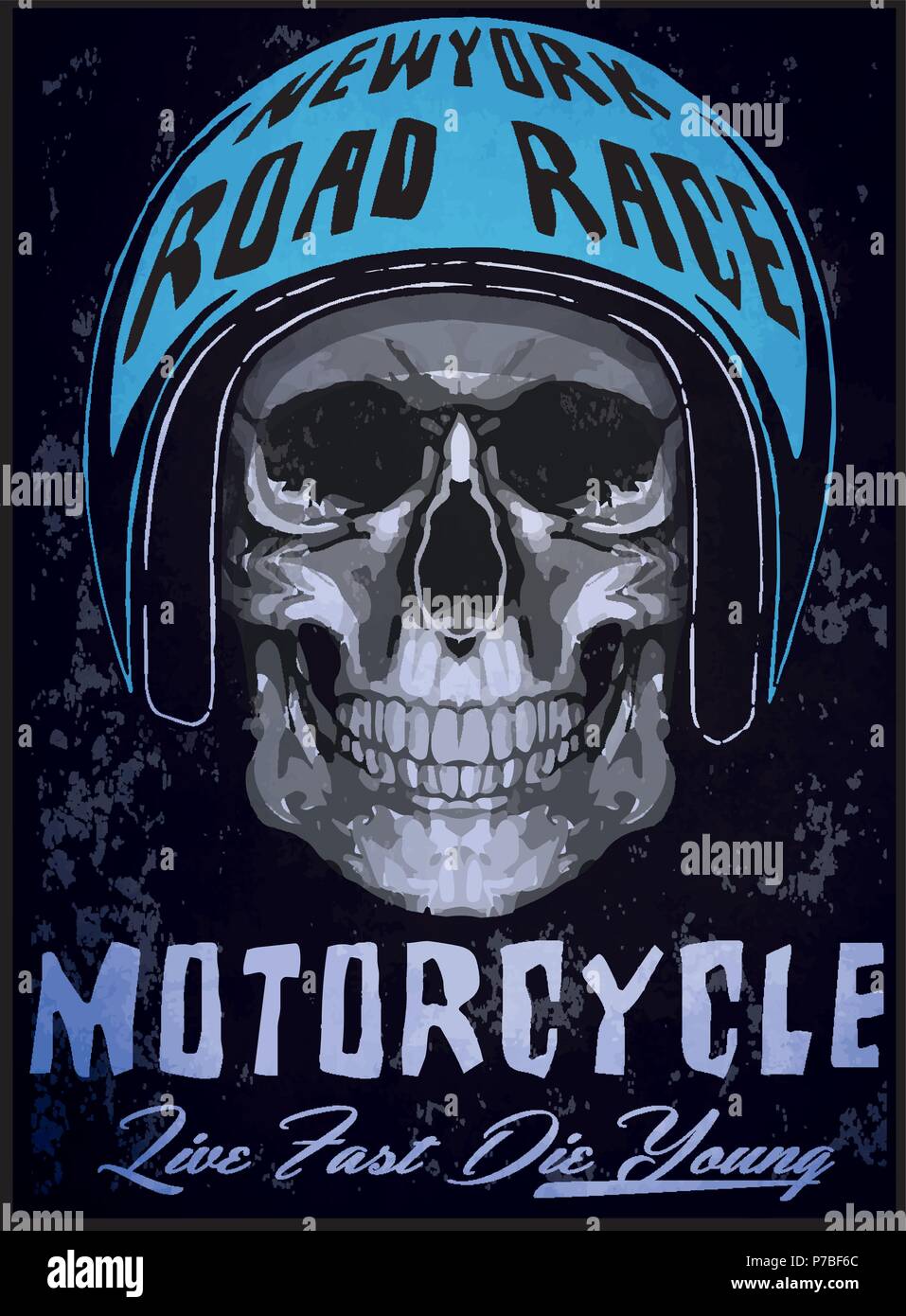 Tee skull motorcycle graphic design Stock Vector Image & Art - Alamy