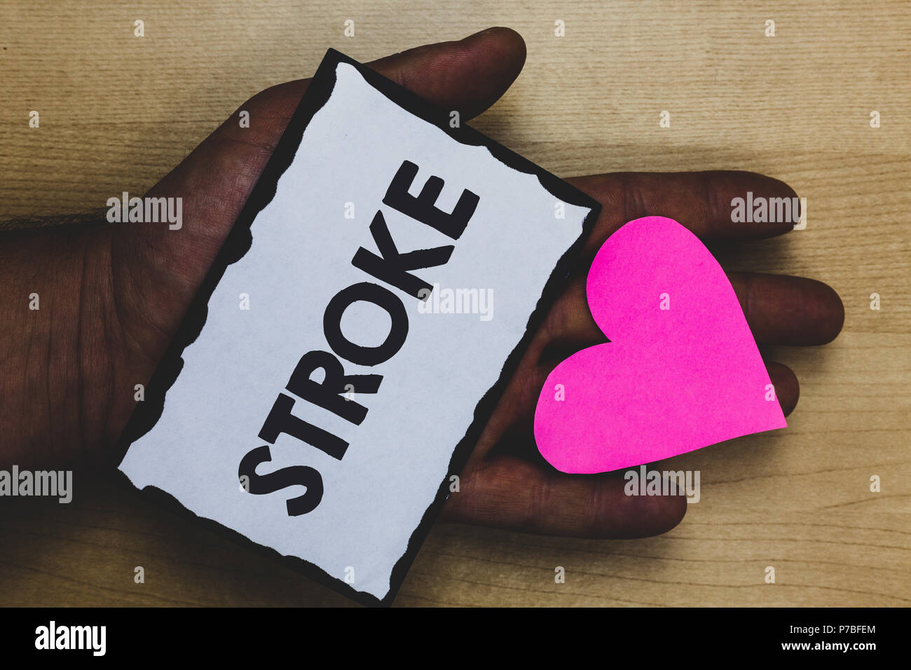 Handwriting text Stroke. Concept meaning Patients losing consciousness ...