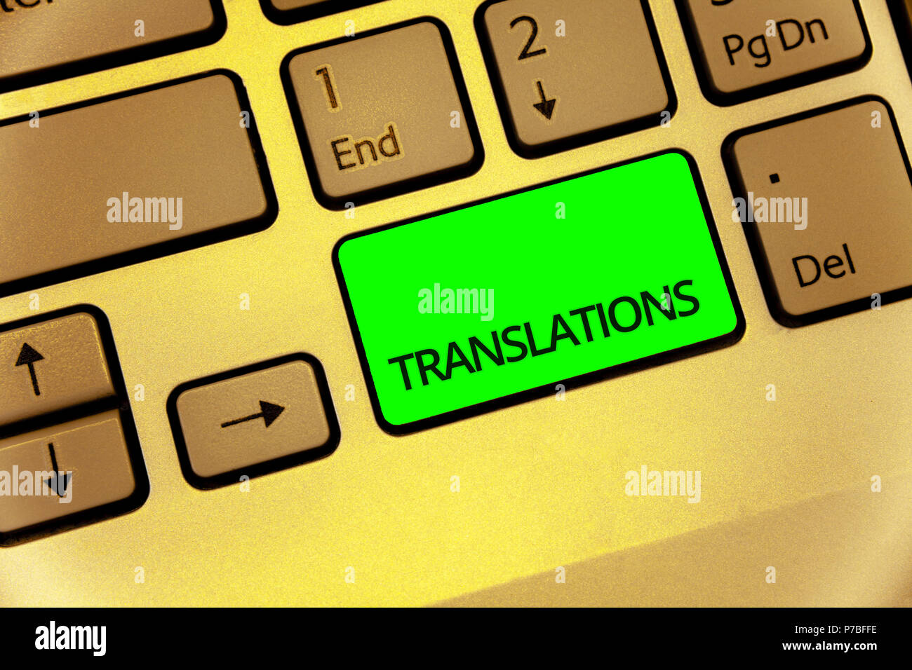 Text sign showing Translations. Conceptual photo Written or printed ...