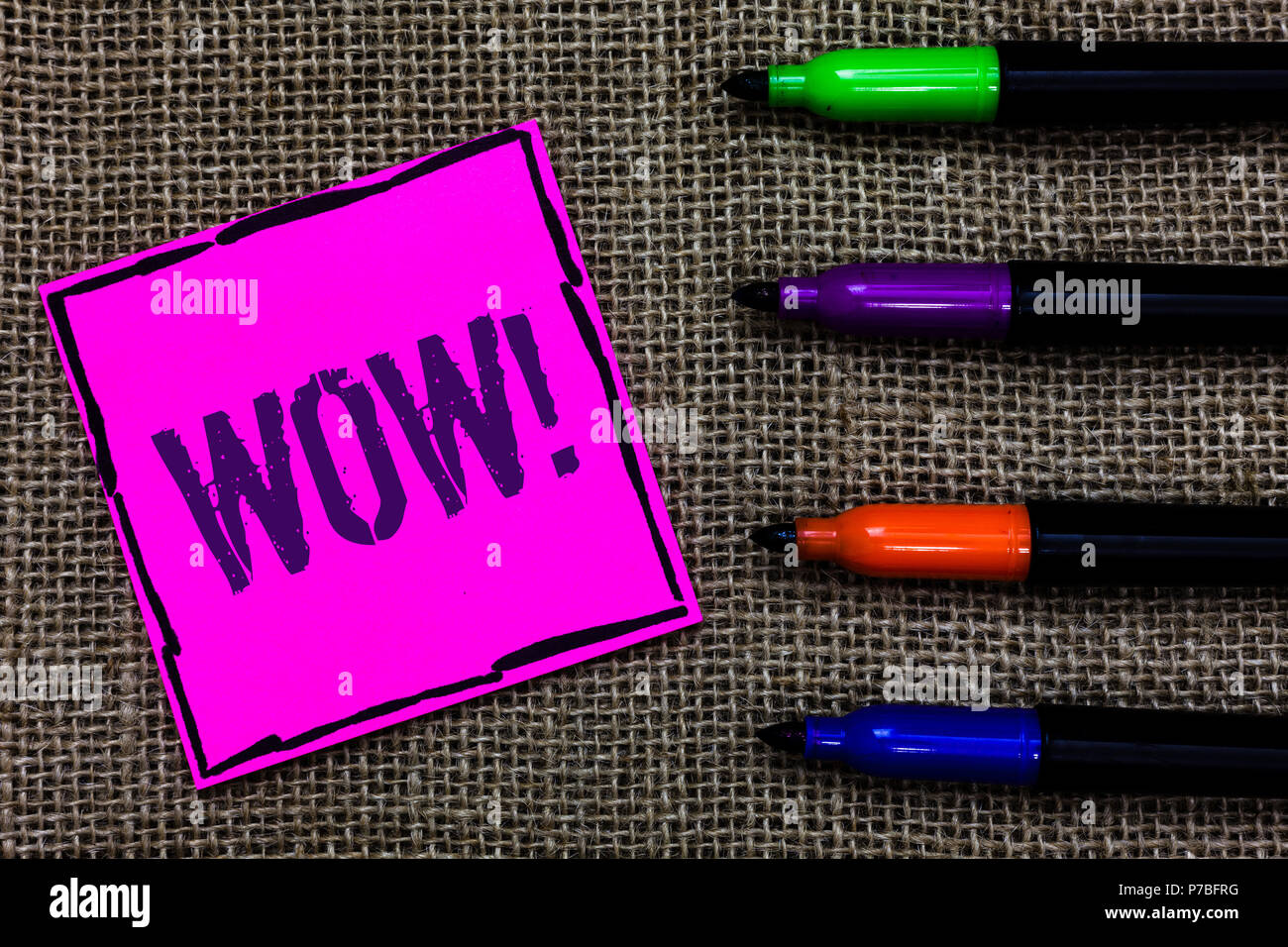 Writing note showing Wow Motivational Call. Business photo showcasing ...