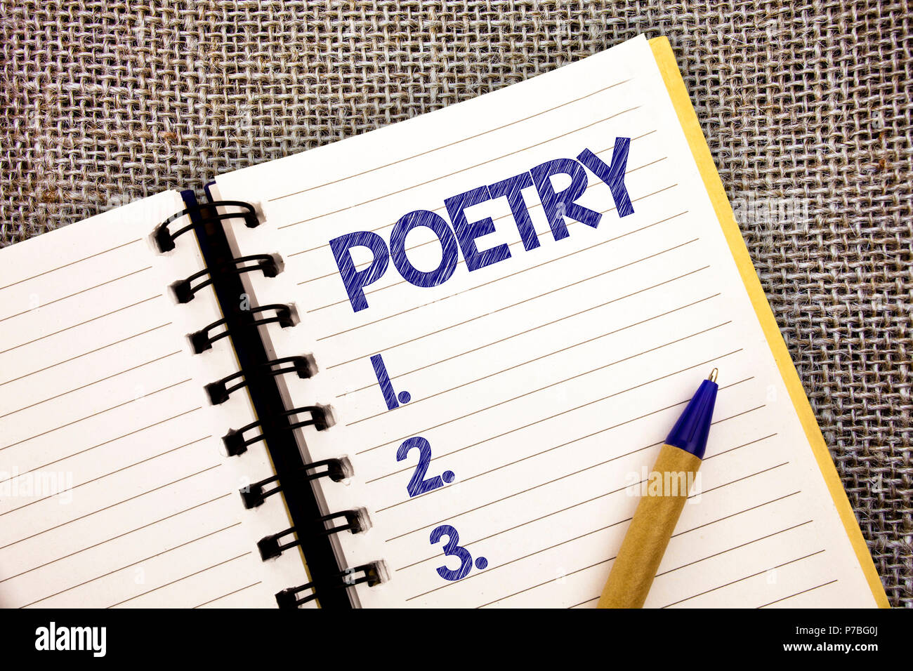 Word writing text Poetry. Business concept for Literary work Expression ...