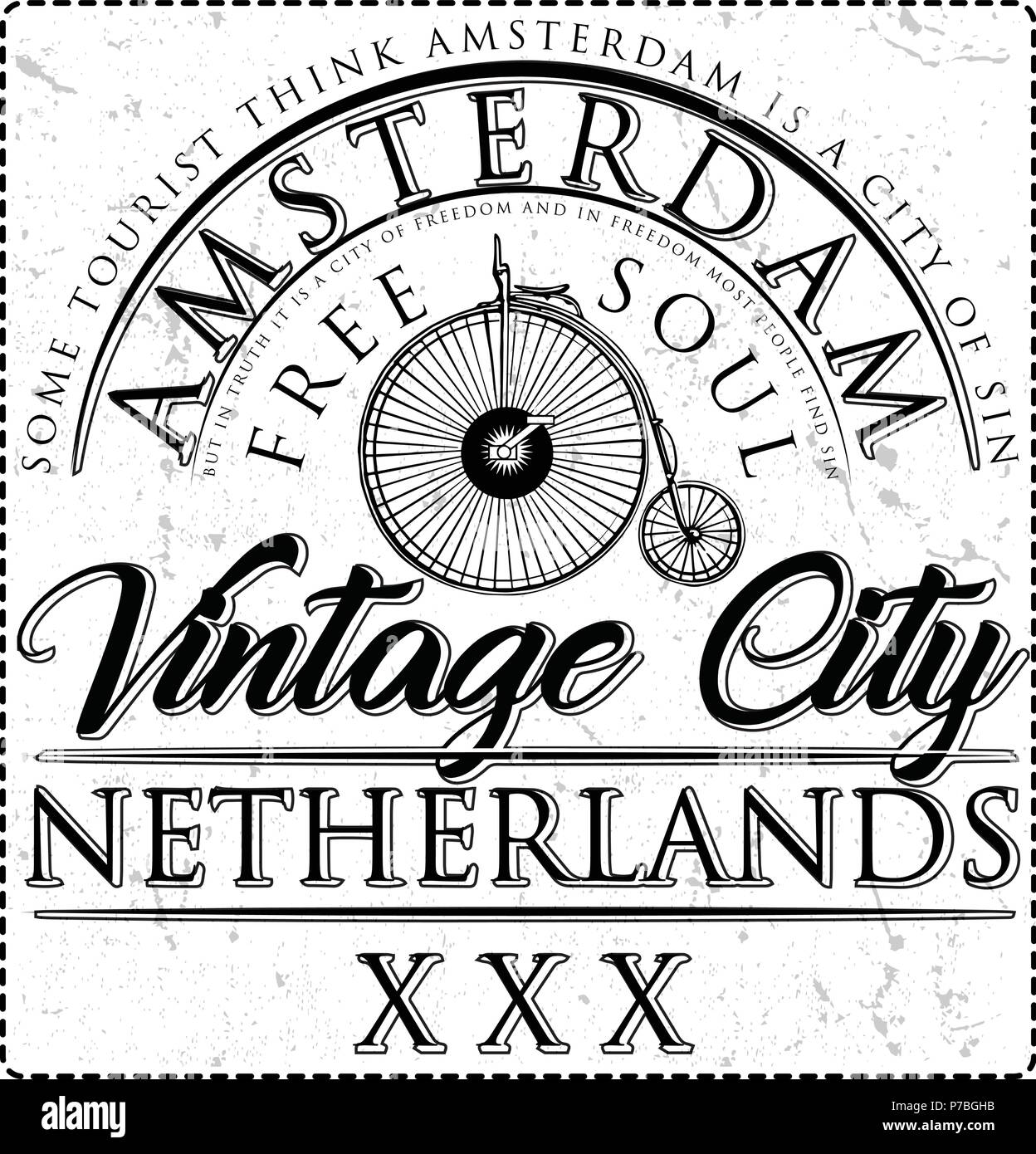 Typographic poster design city Black and White Stock Photos & Images ...