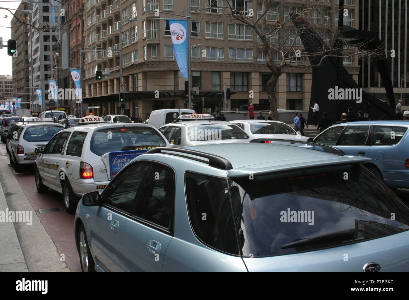 Traffic congestion in the city of Sydney, New South Wales, Australia ...