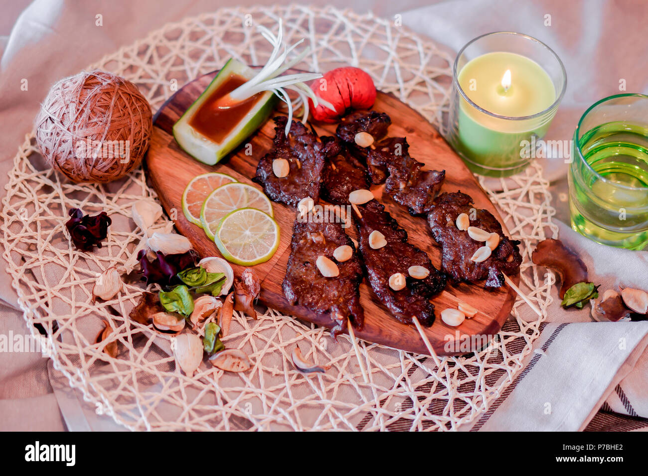 Well grilled beef Stock Photo - Alamy