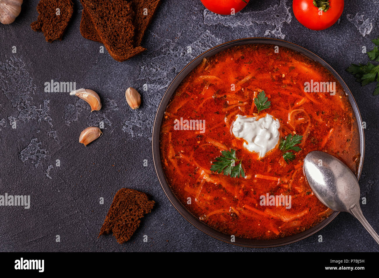Lithuanian food borscht beetroot soup hi-res stock photography and ...
