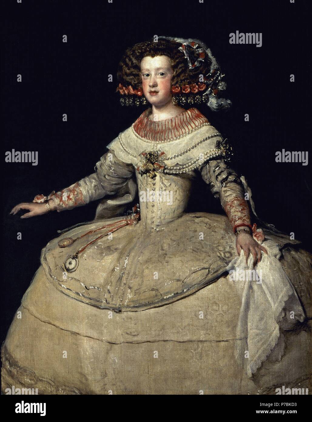 Retrato de la Infanta María Teresa, hija del Rey Felipe IV/ 1651 ...