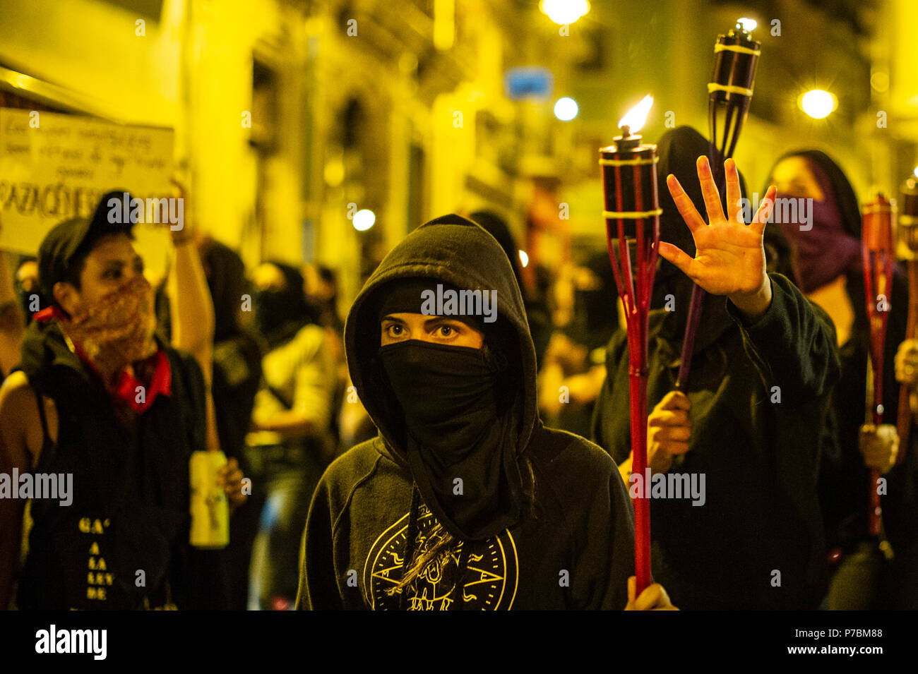 Women’s manifestation radical activists called “ The Farrukas “ support ...