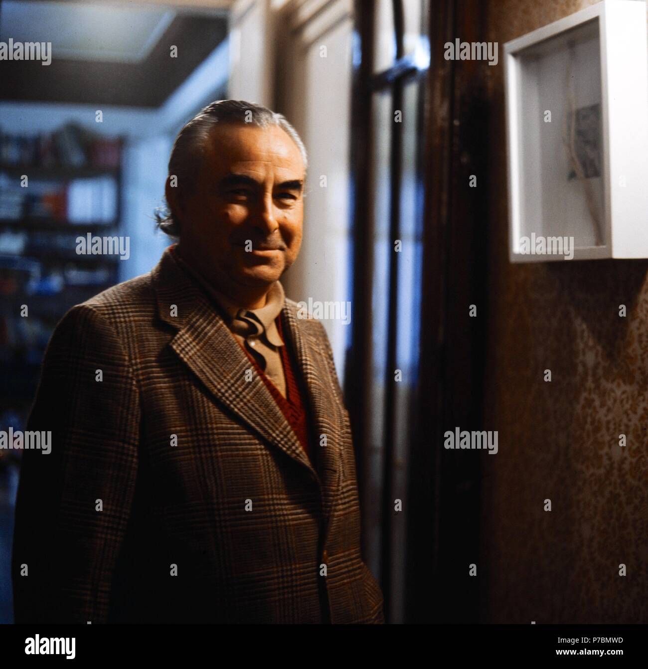 Arnau Puig i Grau en 1981. Sociólogo y crítico de arte español Stock Photo - Alamy