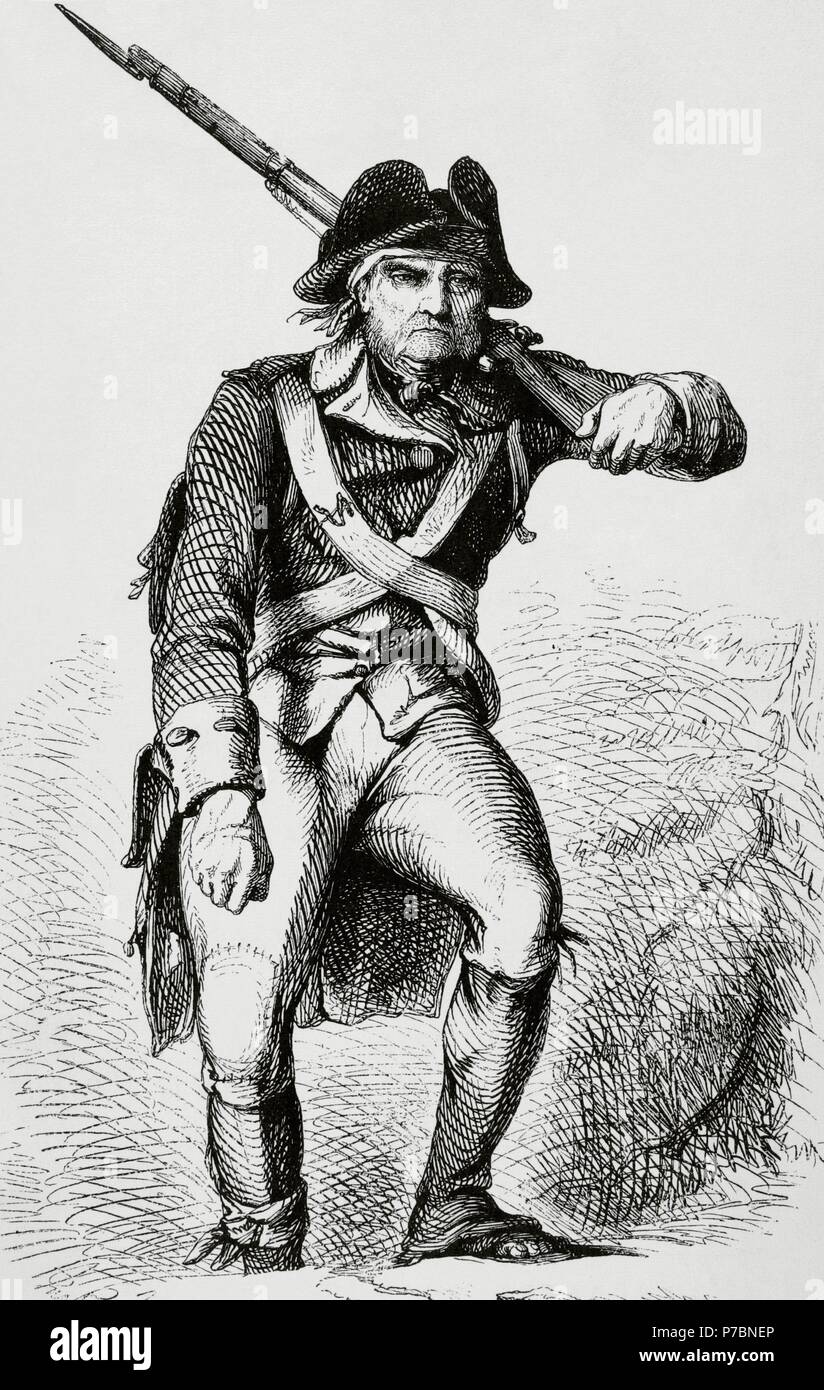 American Revolution Soldier Drawing