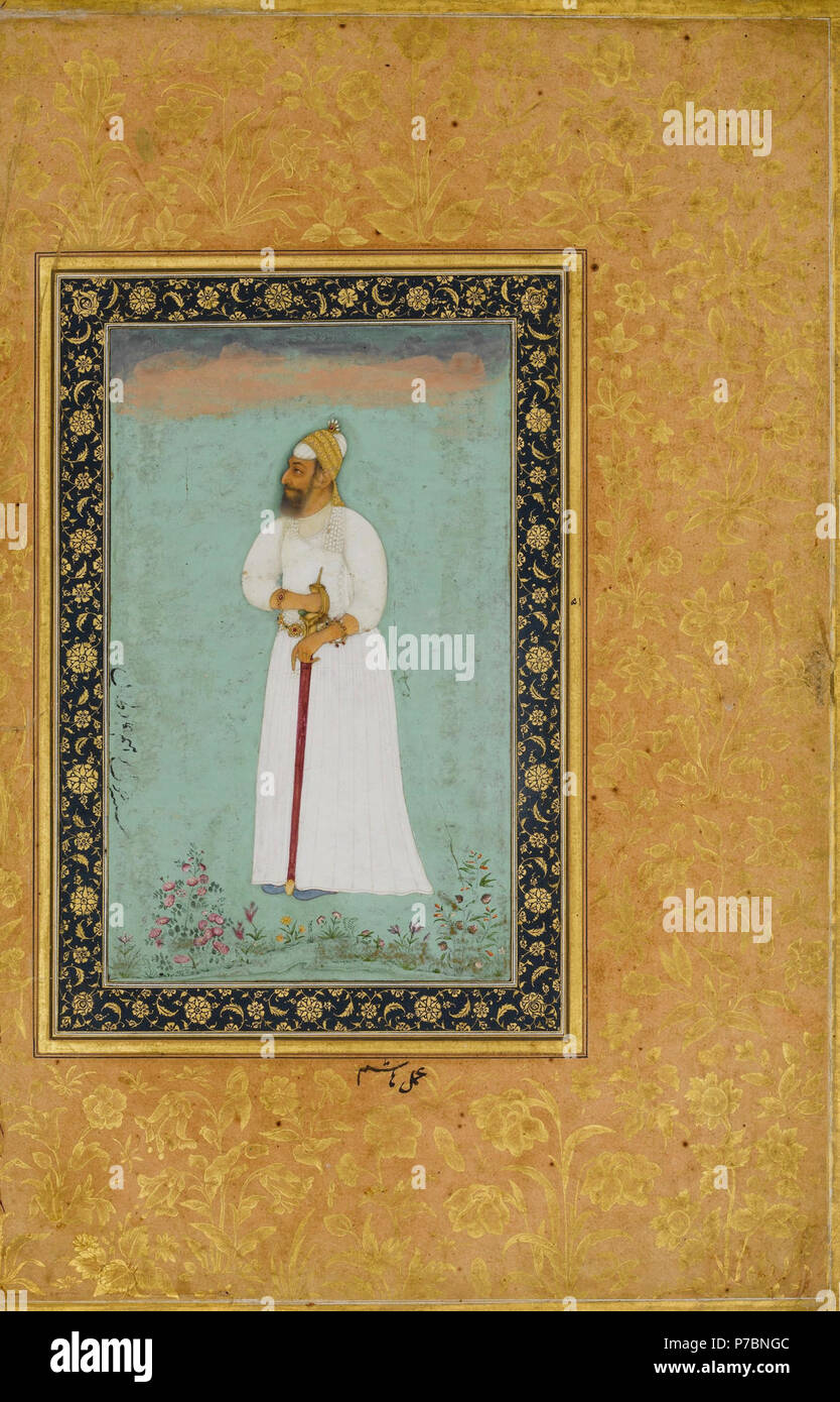 2 Hashim. Portrait of Ibrahim 'Adil Shah II of Bijapur ca. 1620 ...