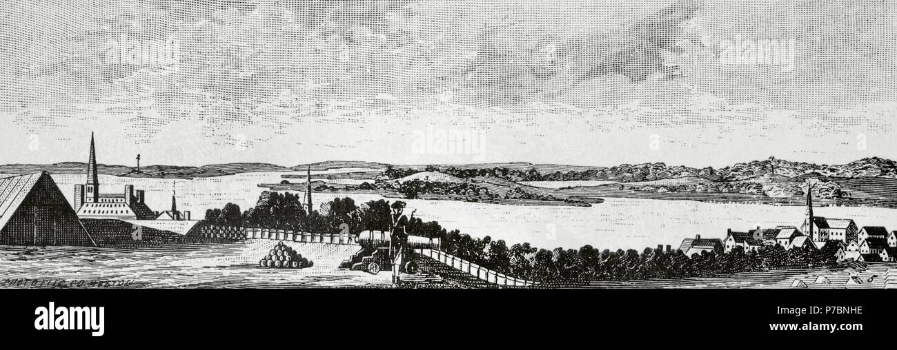 American Revolutionary War (1775-1783). The Siege of Boston (1775-1776 ...