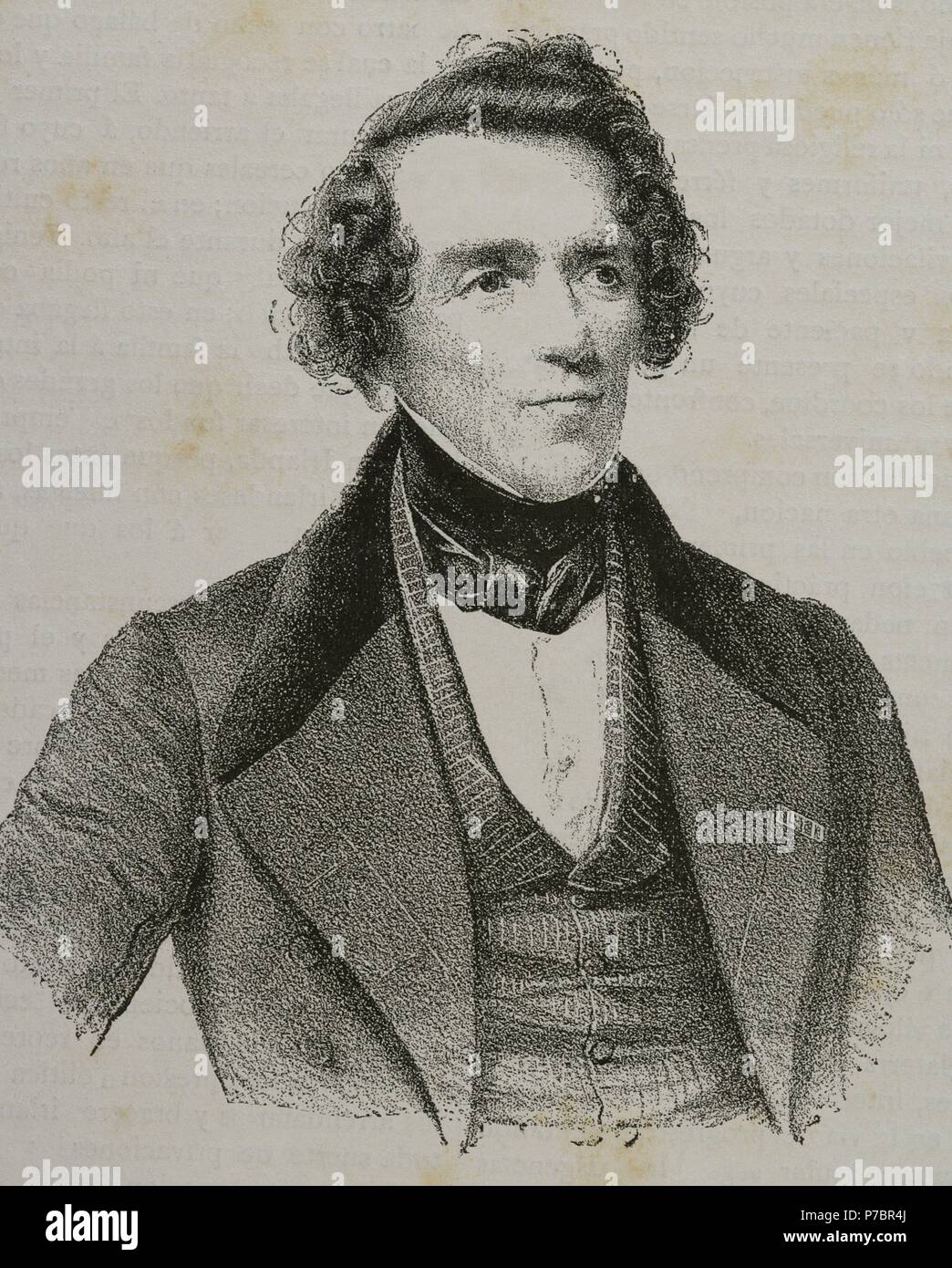Giacomo Meyerbeer (1791-1864). German opera composer of Jewish birth ...