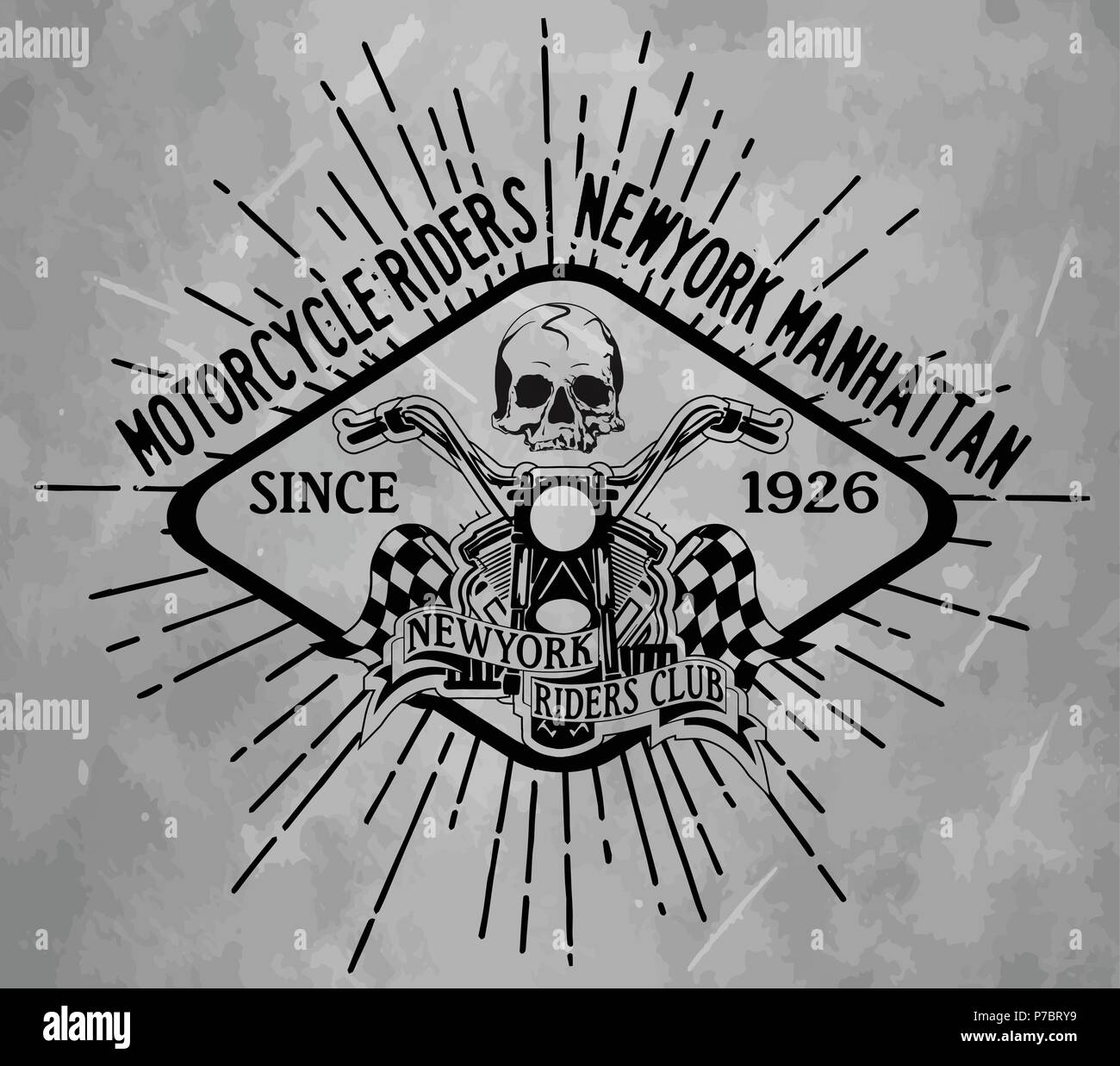 Skull Tee Graphic Design motorcycle club Stock Vector Image & Art - Alamy