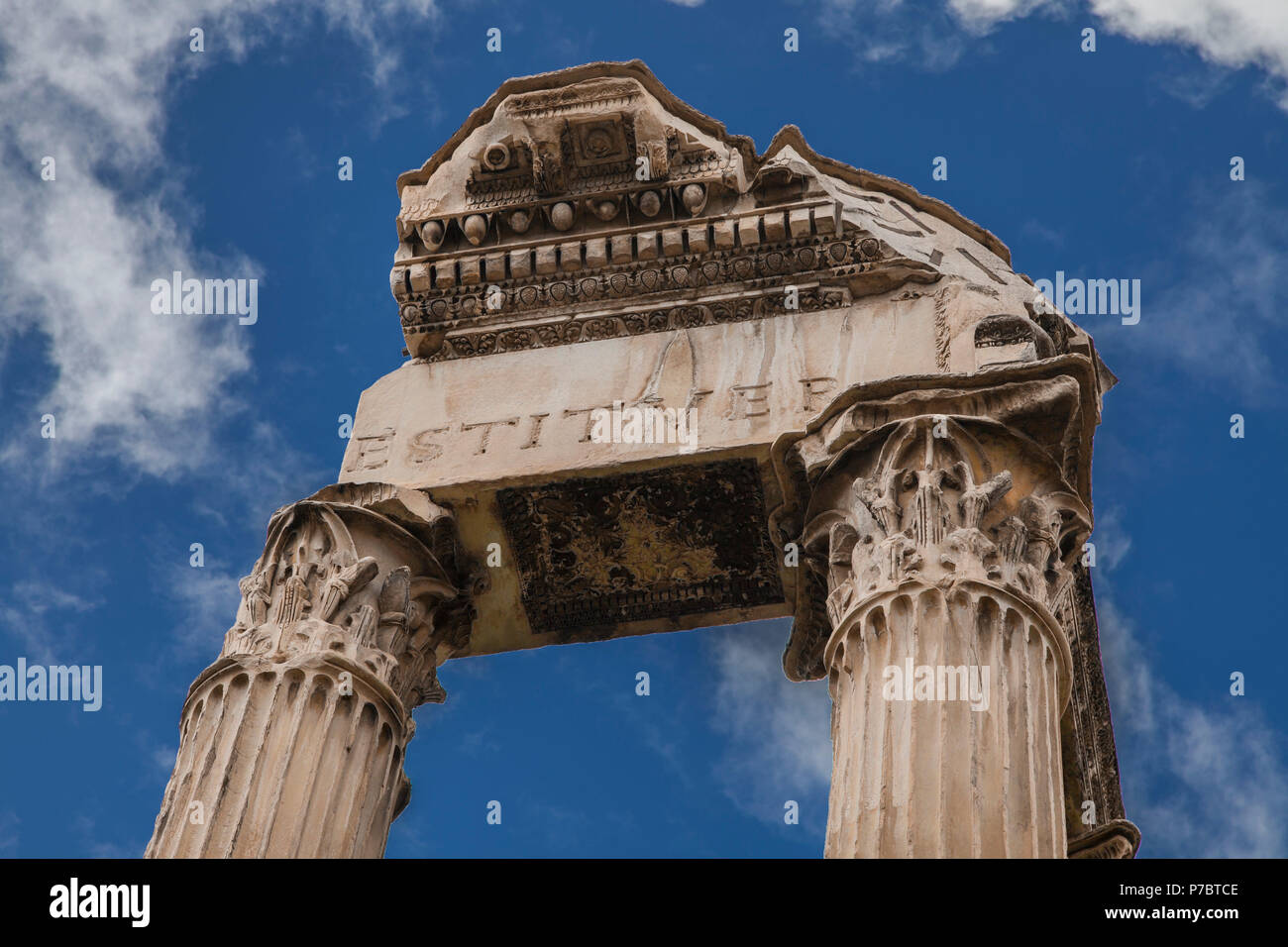 Ancient Ruin Above in Sky Stock Photo - Alamy