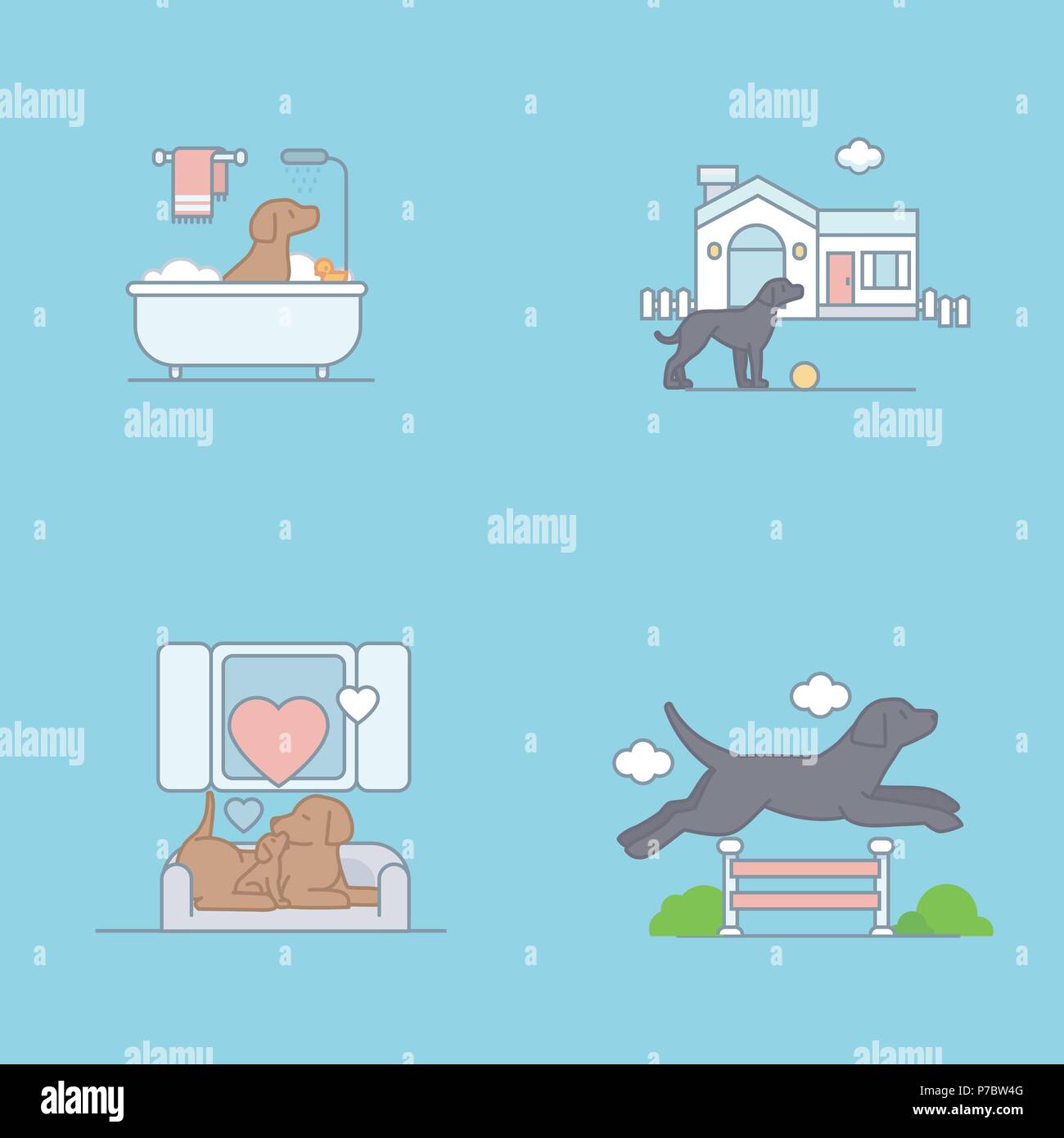 Companion of the bath Stock Vector Images - Alamy