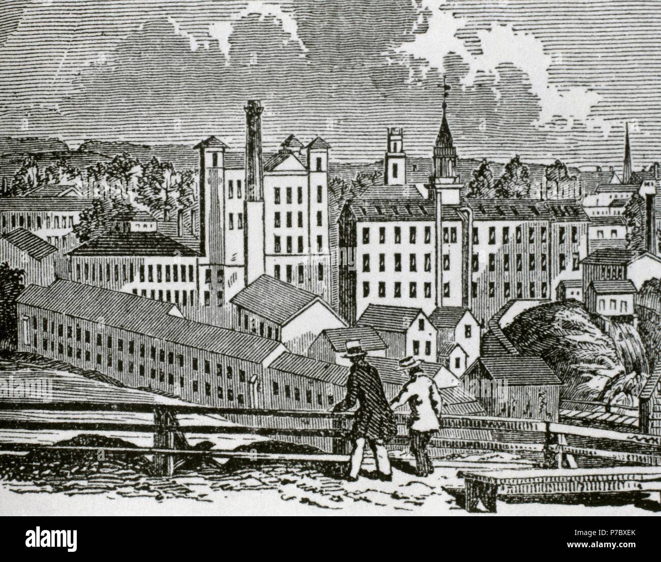 The United States. Paterson (New Jersey). 19th century. Manufacturing ...