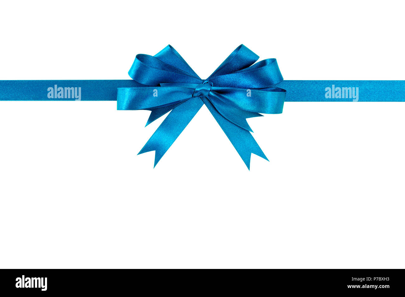 Blue ribbon border hi-res stock photography and images - Alamy