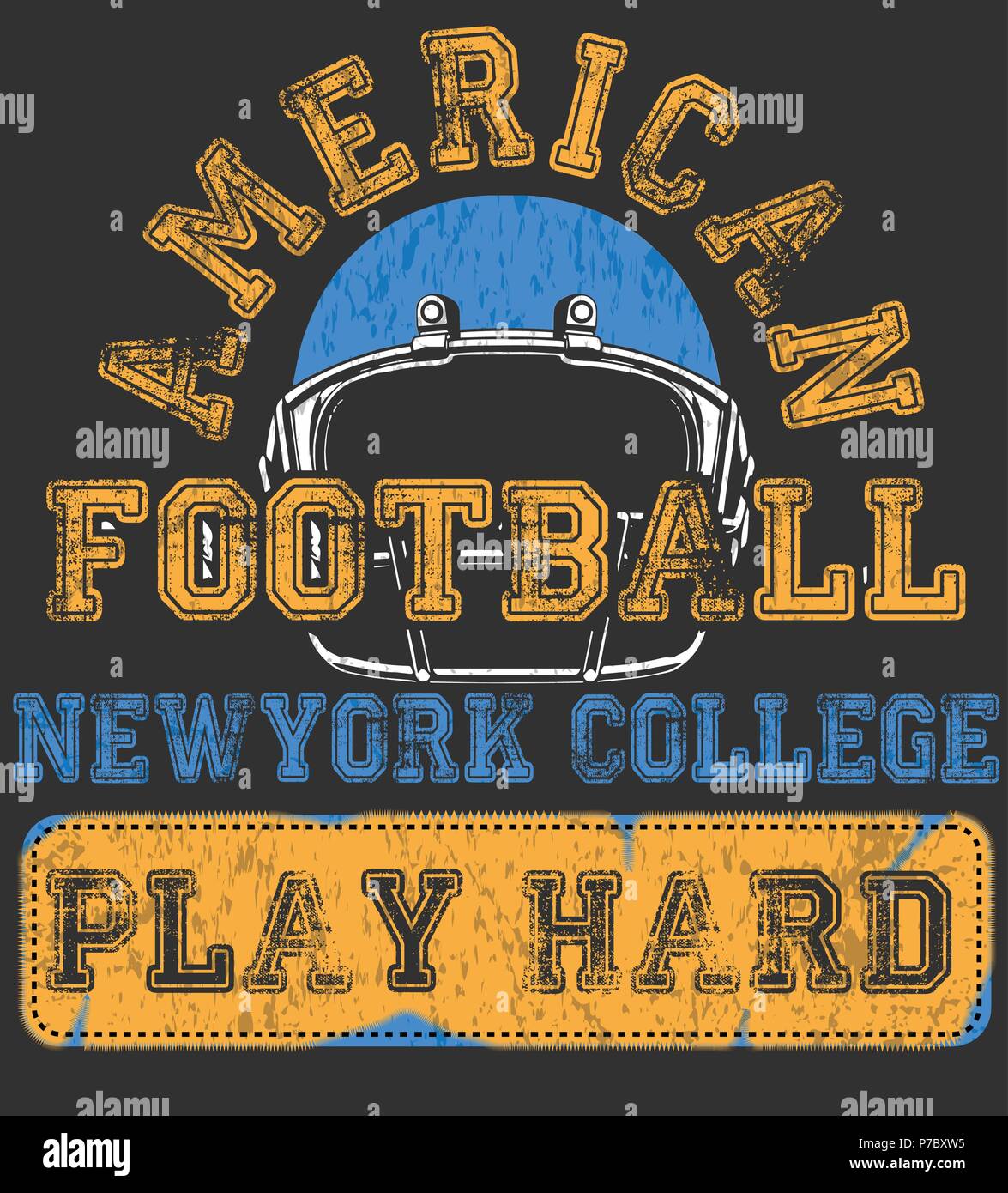 Football sport typography; t-shirt graphics; vectors Stock Vector Image ...