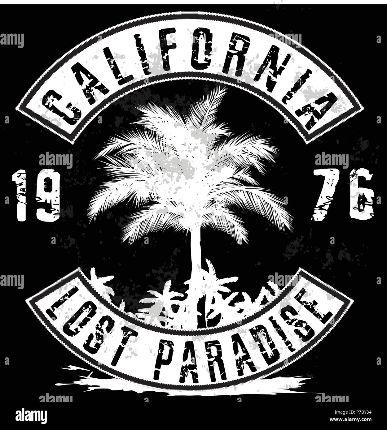 California miami summer t shirt graphic design Stock Vector Image & Art ...