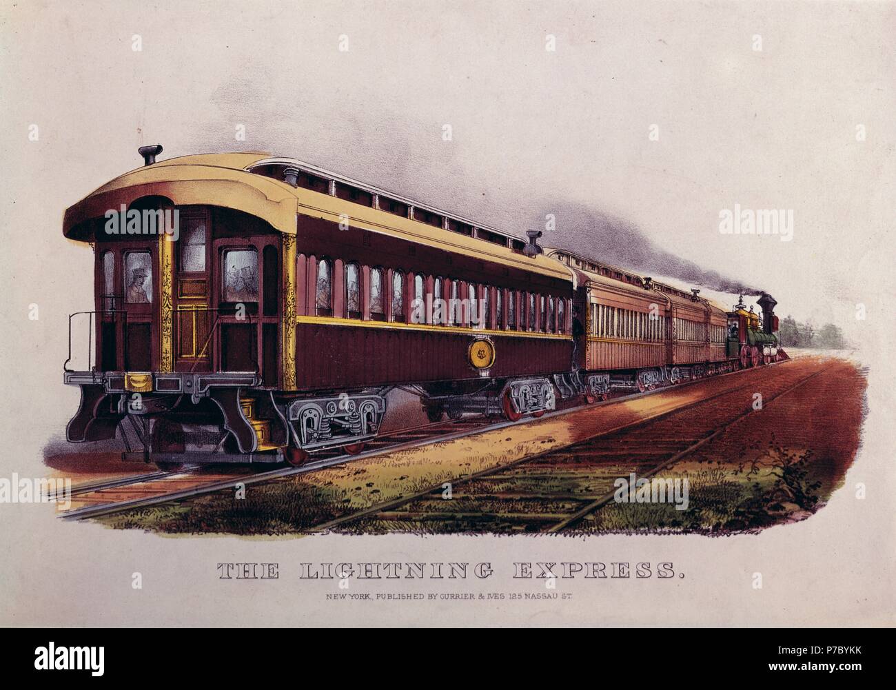 El expreso "rayo". Museum: FREE LIBRARY PHILADELPH USA Stock Photo - Alamy