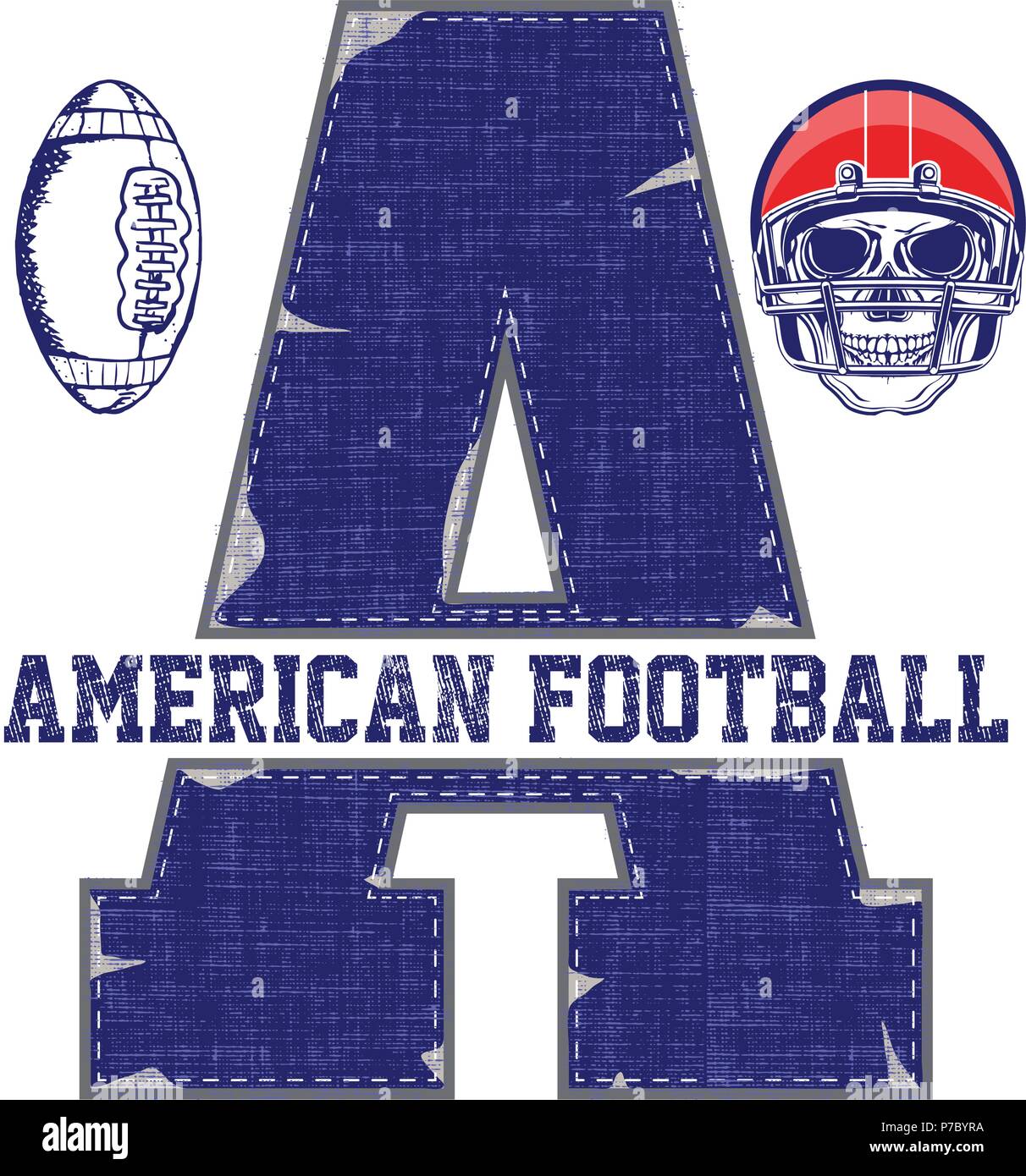 American football style t shirt hi-res stock photography and images - Alamy