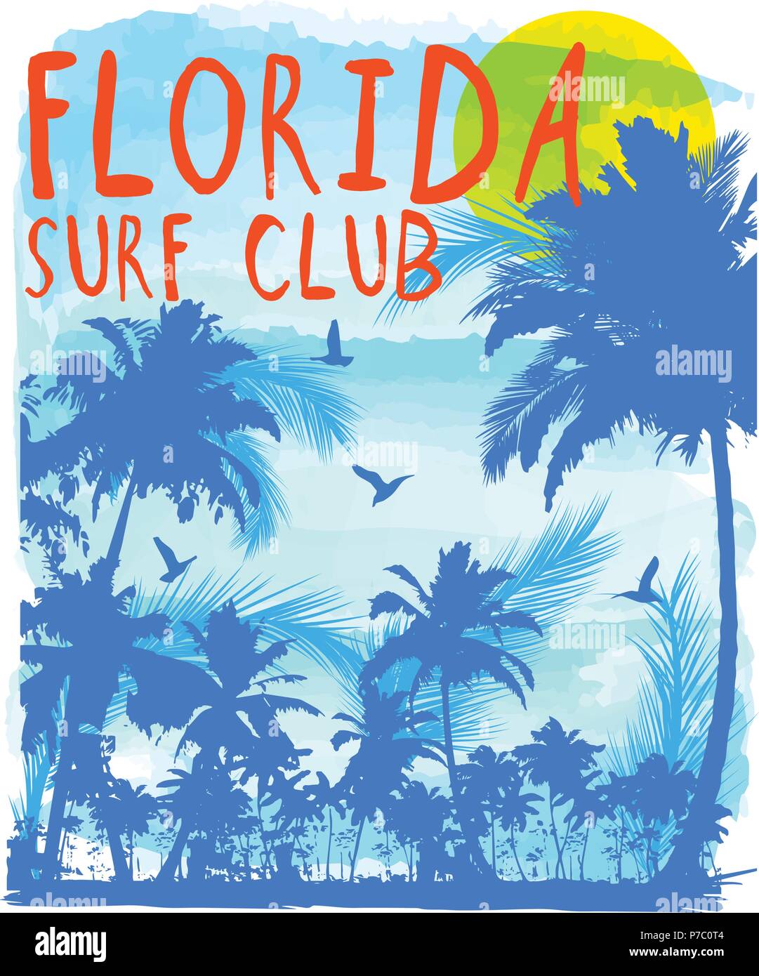 Florida orange tree Stock Vector Images - Alamy